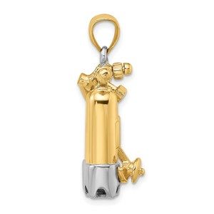 Million Charms | Jewelry | 4k Yellow Gold W Rhodium 3d Double Scuba ...